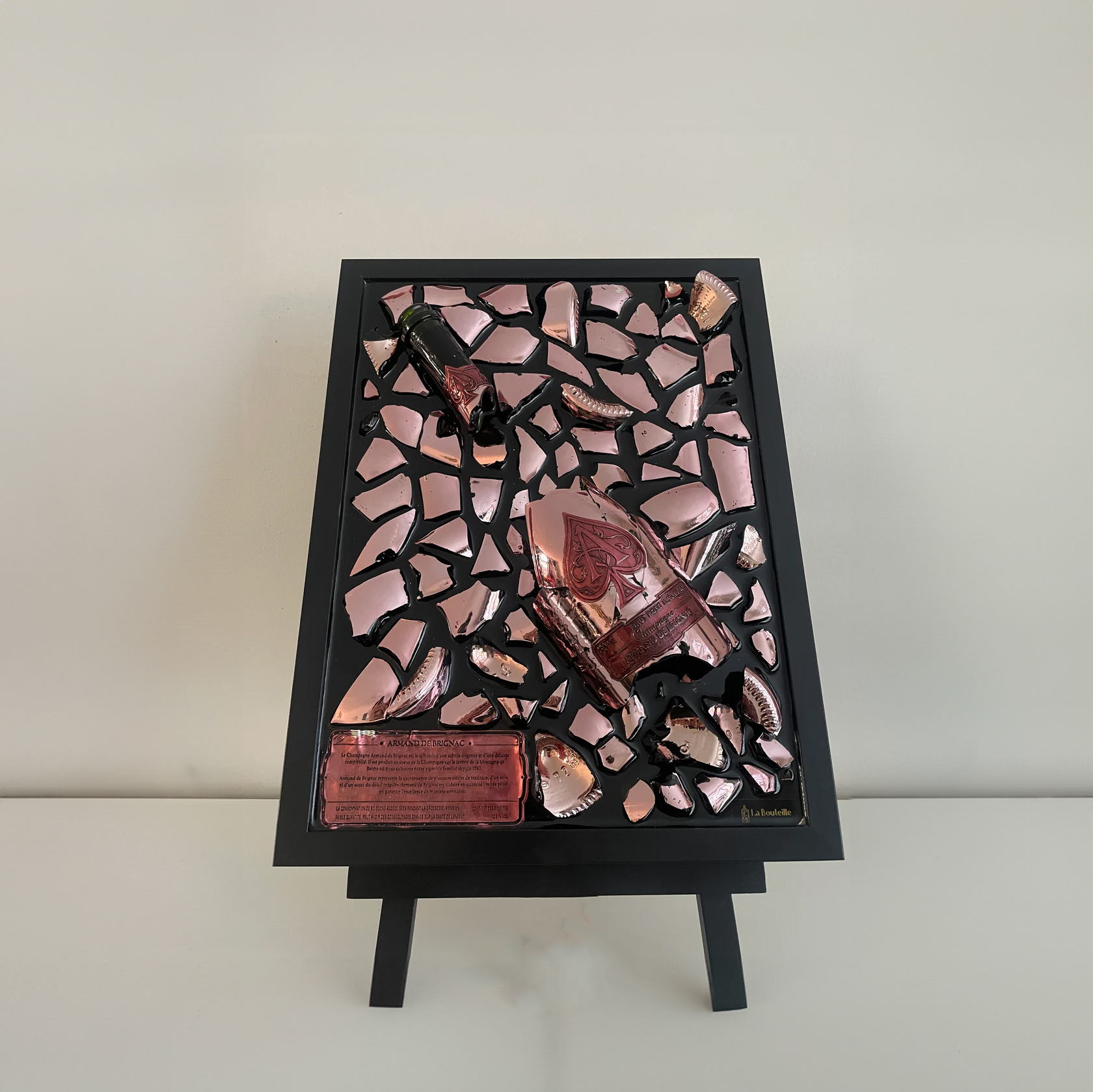 The Ace of Rose Bottle Frame Art - MOSFRAME - Broken Bottle Art