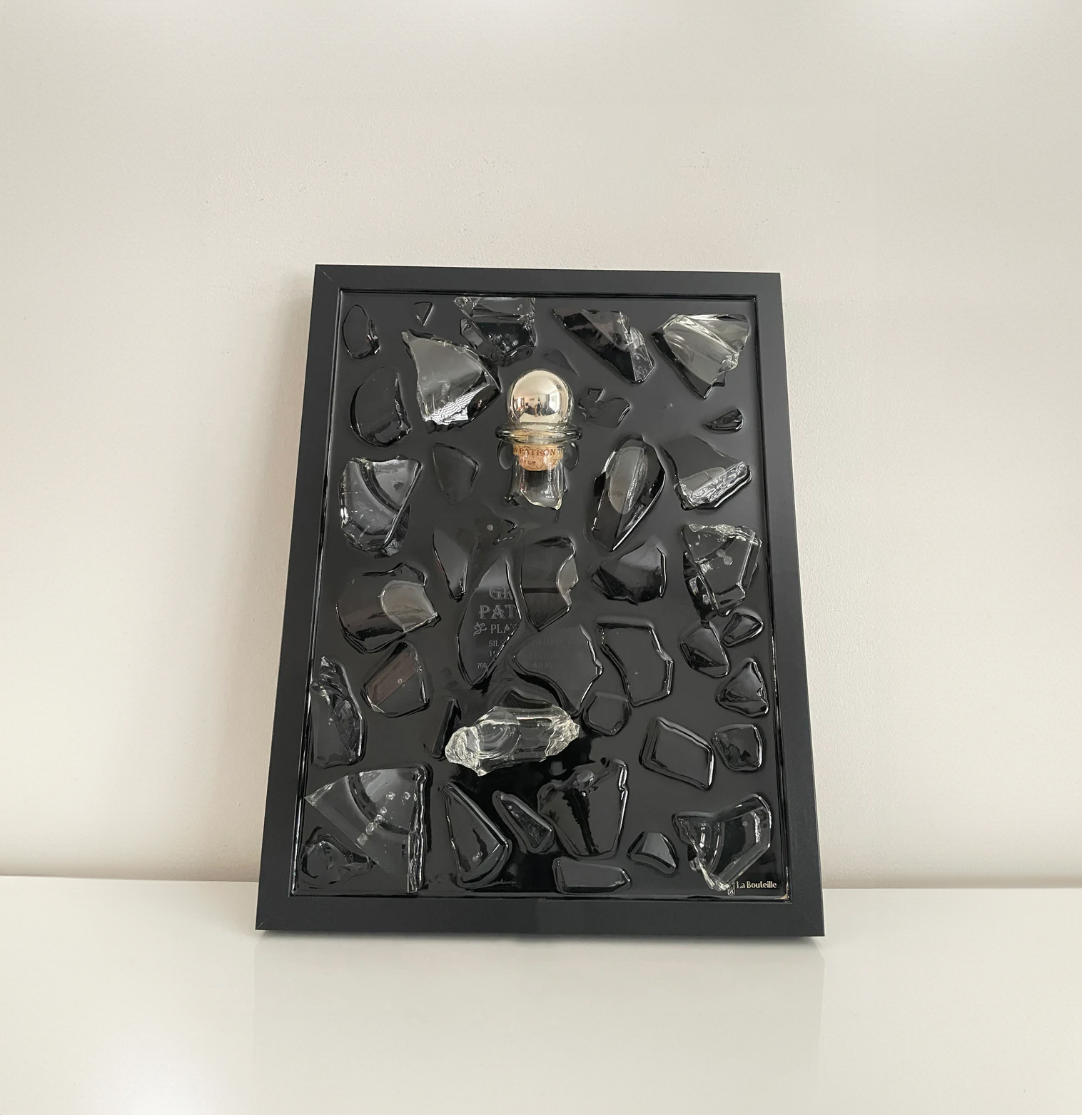 The Big Patron Bottle Frame Art - MOSFRAME - Broken Bottle Art